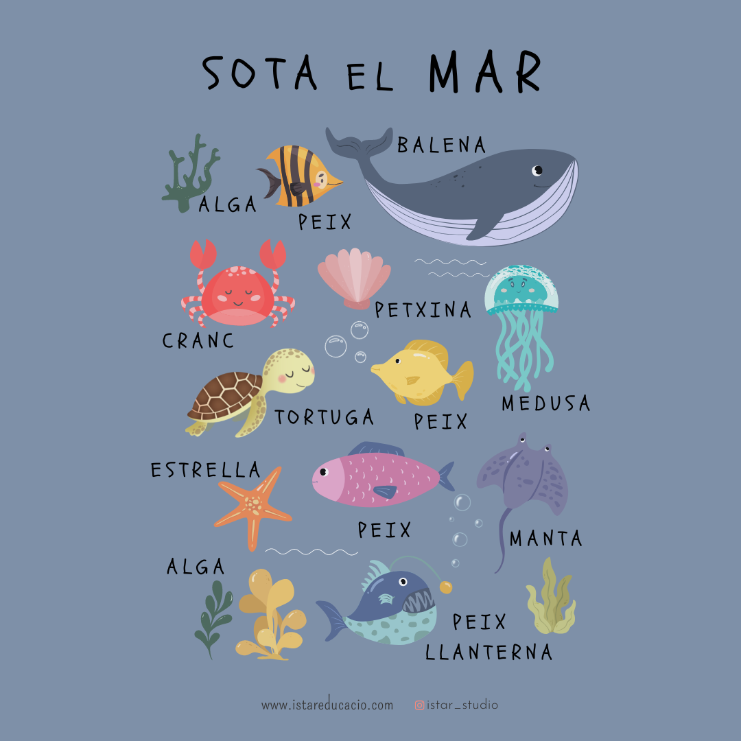 Póster Sota el mar – Istar Educació